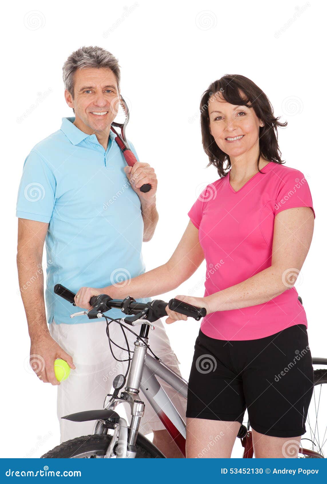 Mature Active Couple Doing Sports Stock Photo - Image of mature, people ...