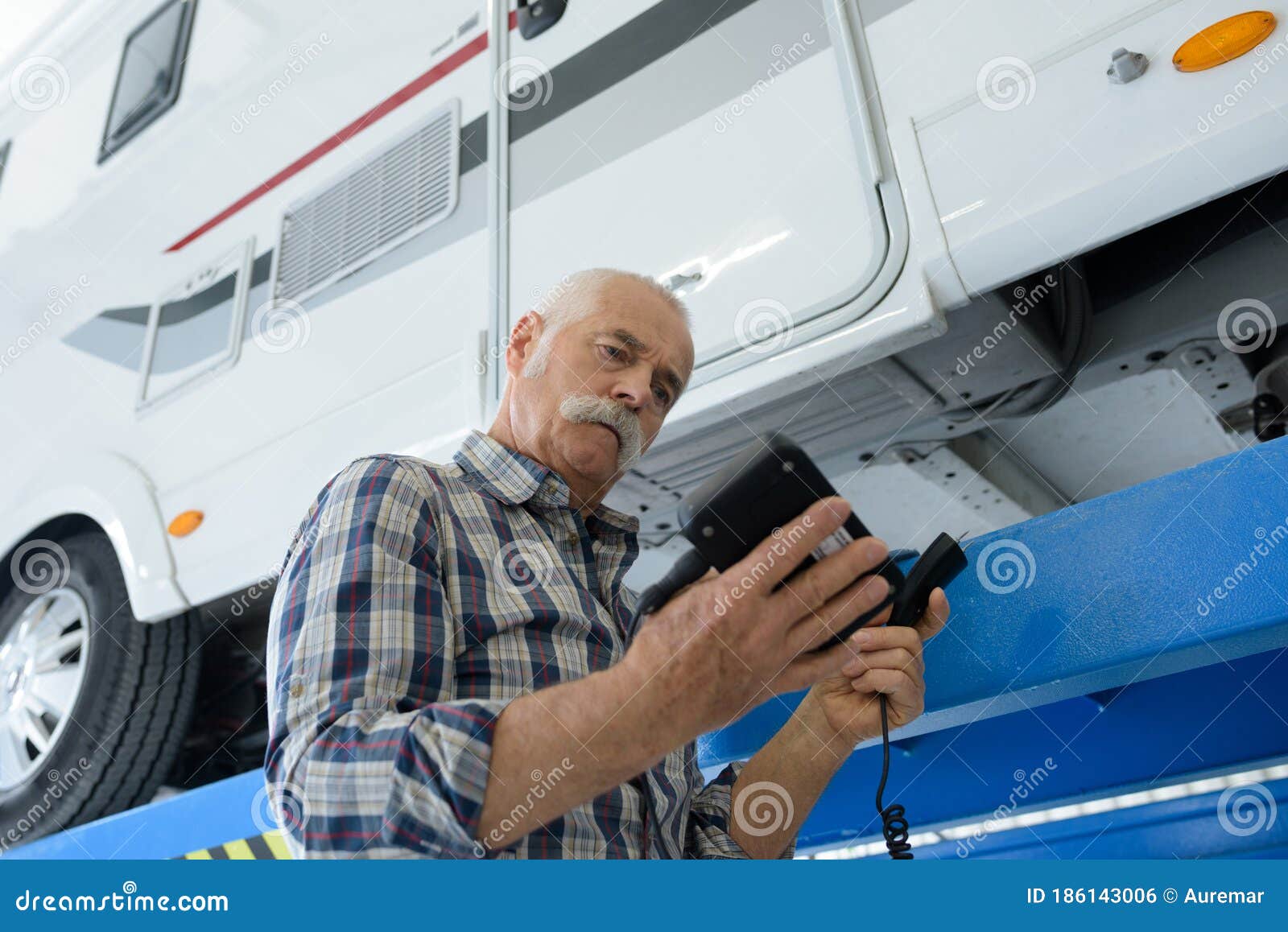Mature Auto Mechanic at Work Stock Photo - Image of making, employment ...