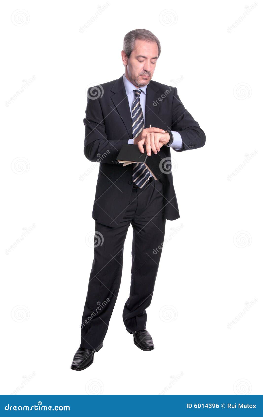 Mature Business Man Checking Time Stock Photo - Image of contemporary ...