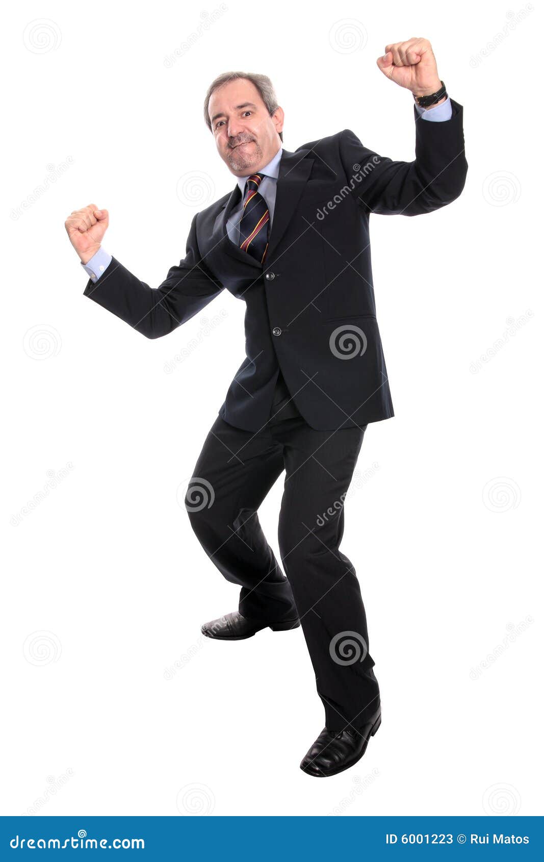 Mature Business Man Cheering Stock Image - Image of exhilarated ...