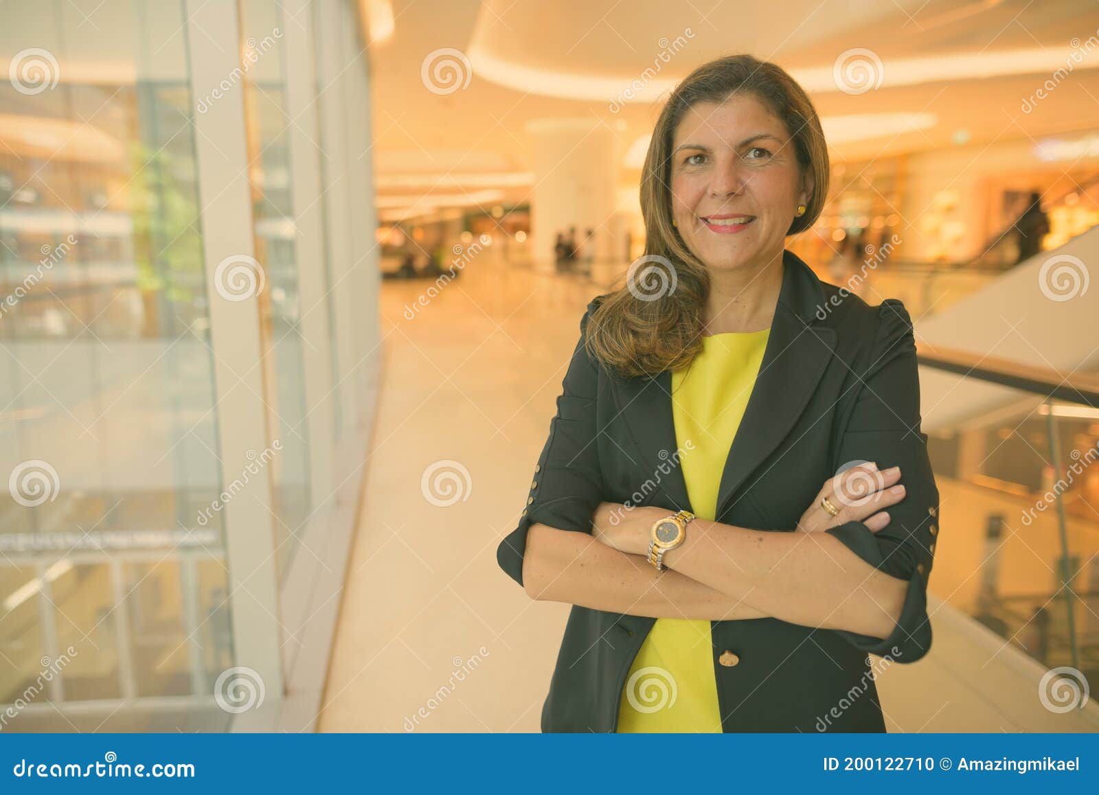 Mature Businesswoman Exploring The City Of Bangkok Thailand Stock