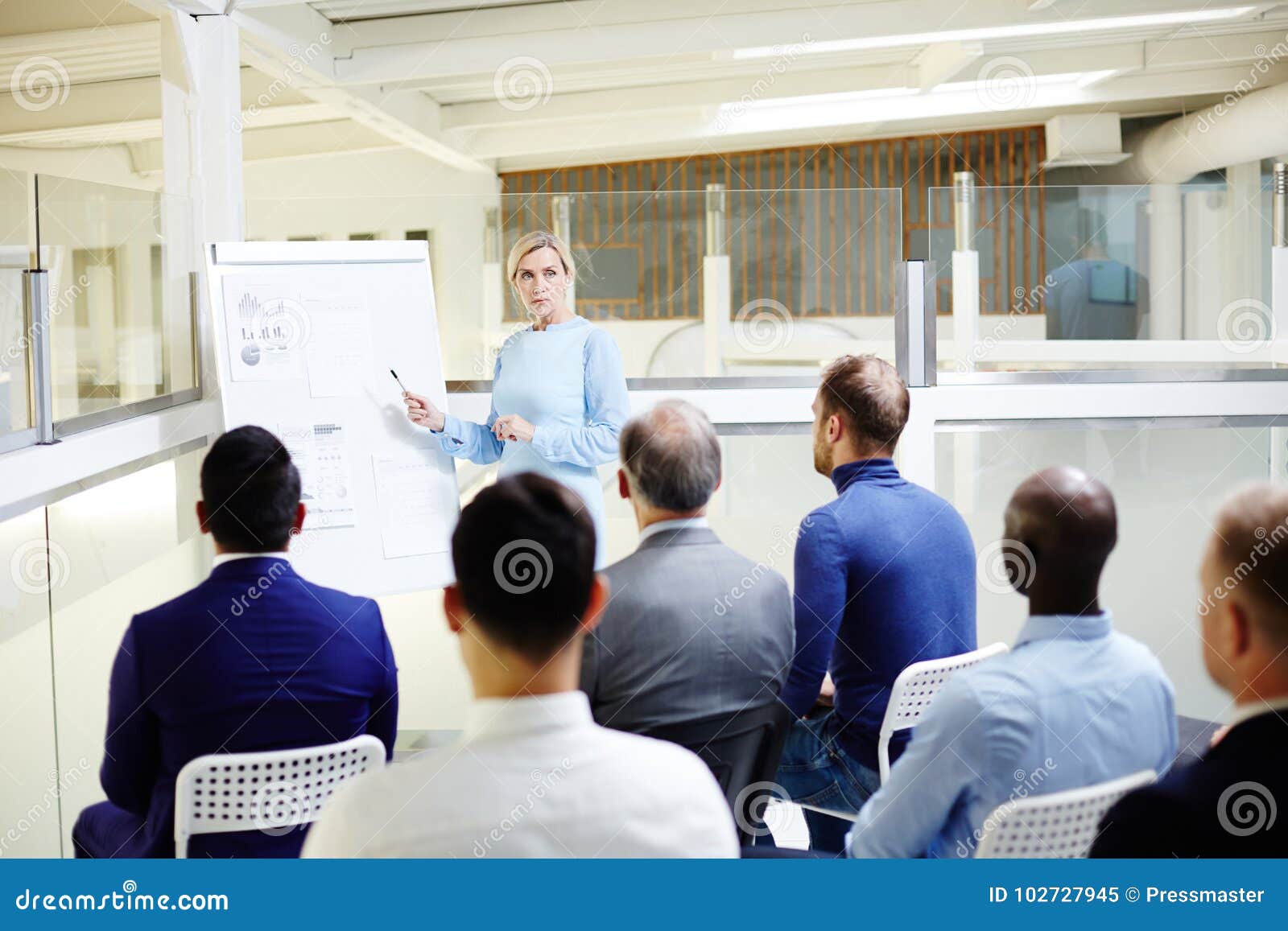 Presentation for managers stock image. Image of presentation - 102727945