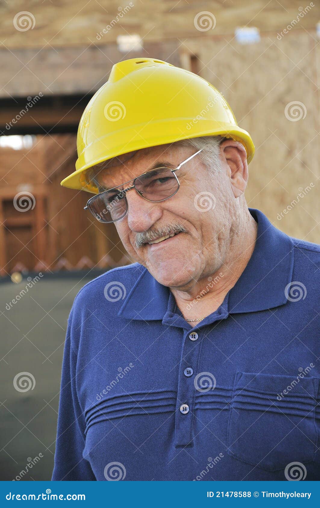Mature Construction Worker stock photo. Image of mature - 21478588