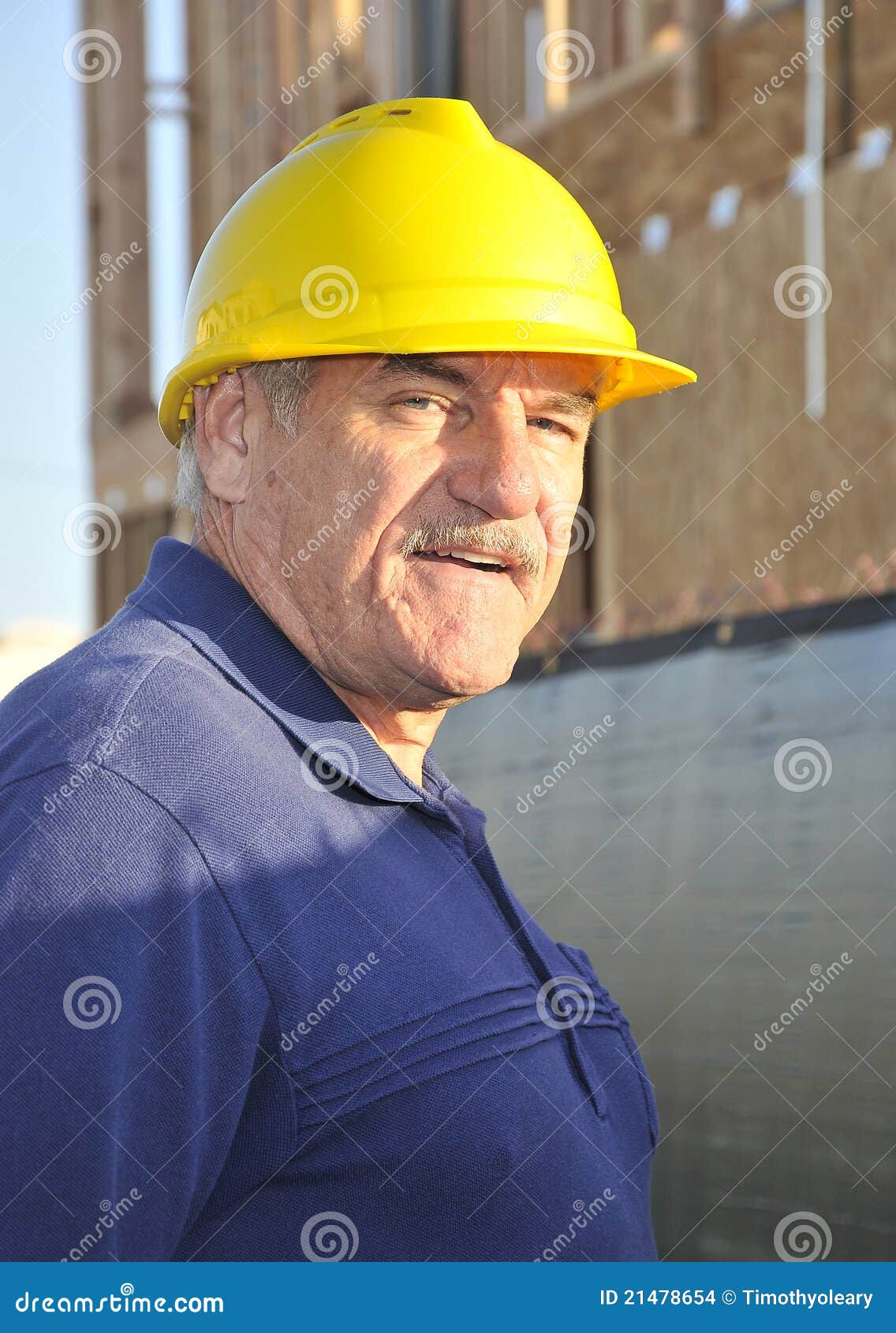 Mature Construction Worker stock photo. Image of mature - 21478654