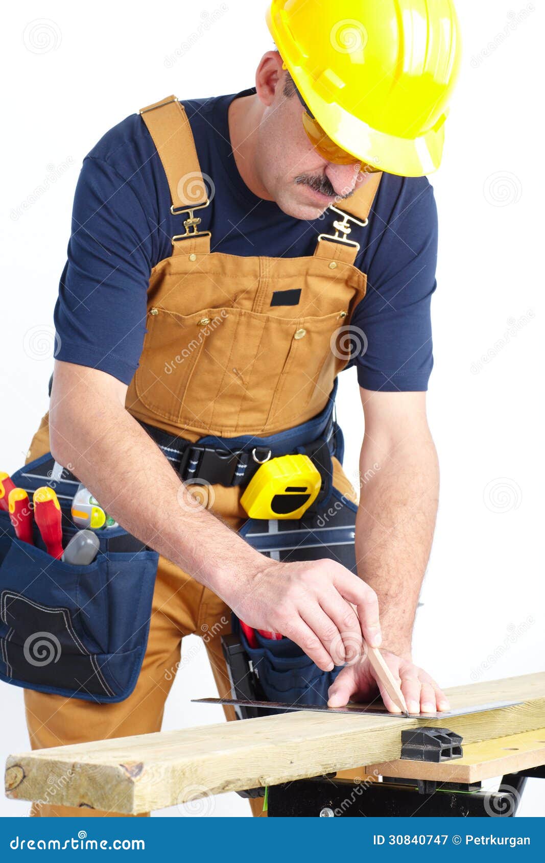 Mature Contractor. the Carpenter Stock Image - Image of contractor ...