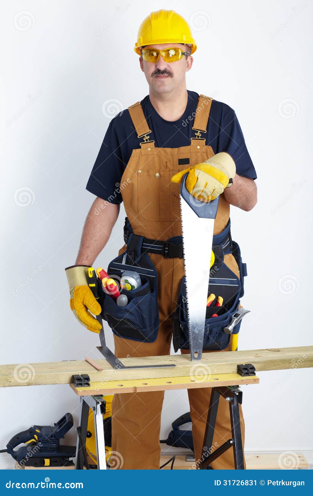 Mature Contractor. the Carpenter Stock Image - Image of entrepreneur ...