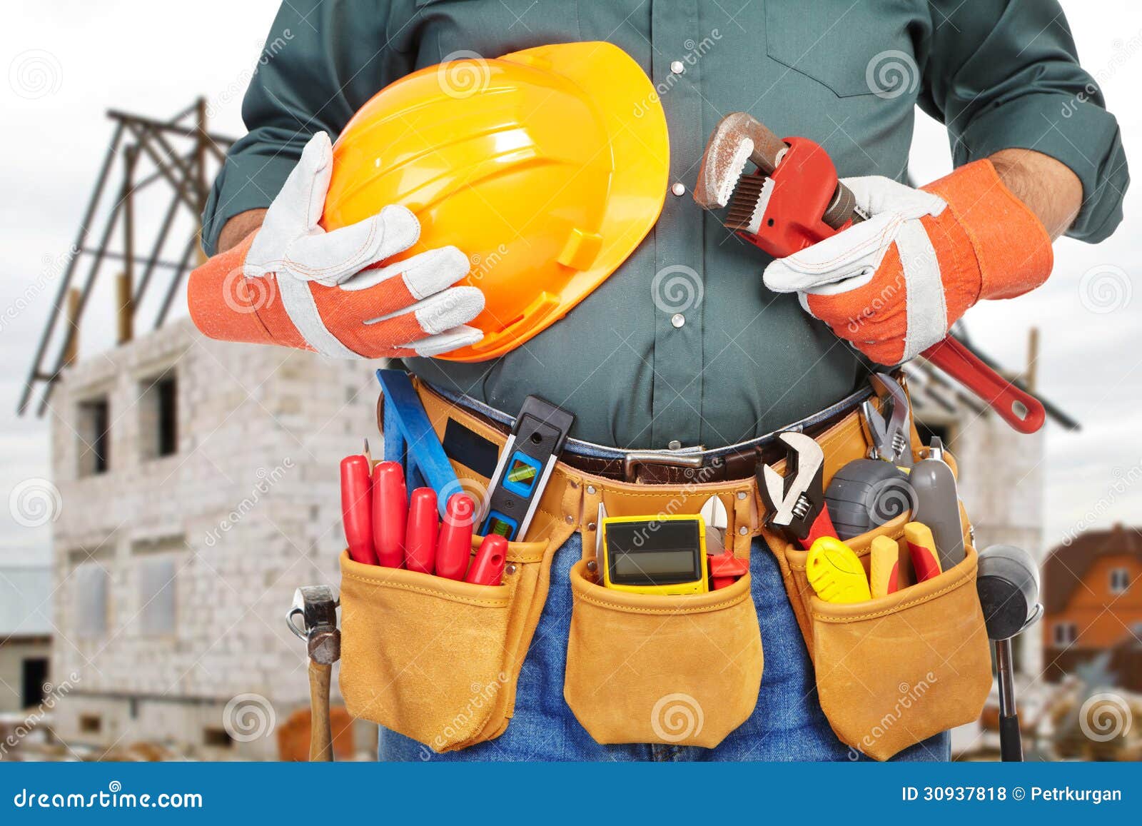 Mature contractor stock photo. Image of foreman, enterprise - 30937818