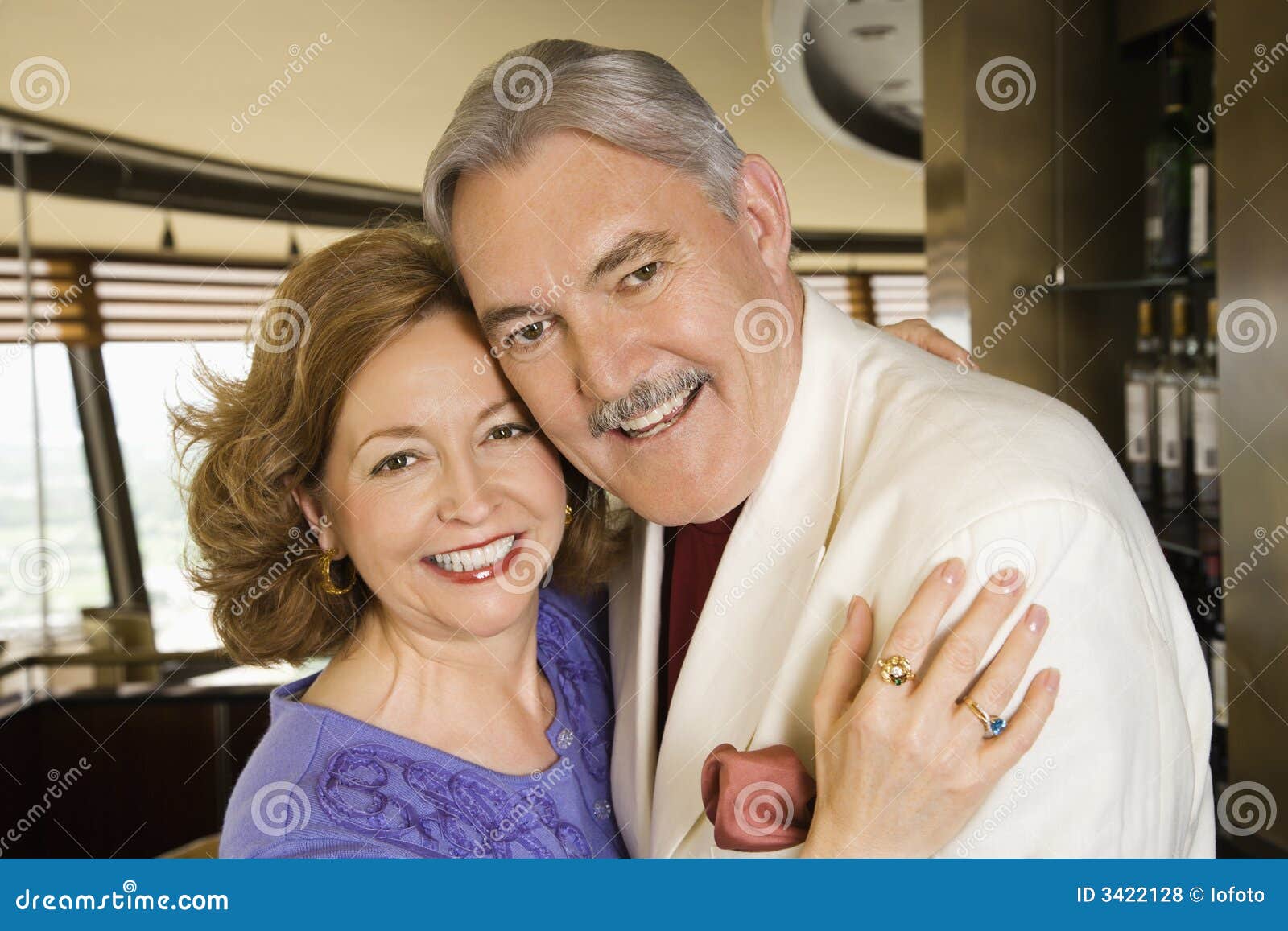 Mature couple embracing. stock photo. Image of embrace - 3422128