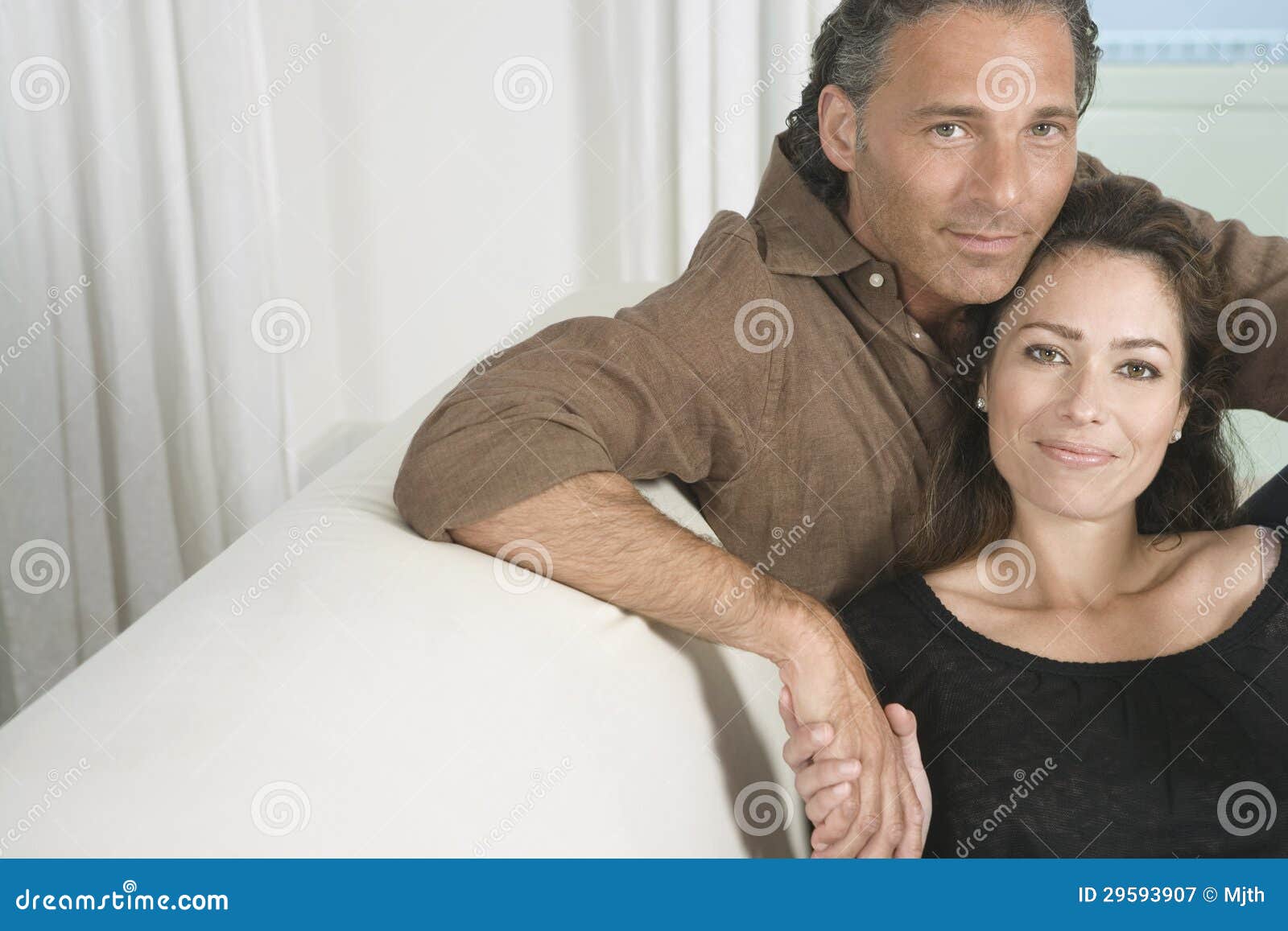 Mature Couple Hugging at Home. Stock Image - Image of home, holding ...