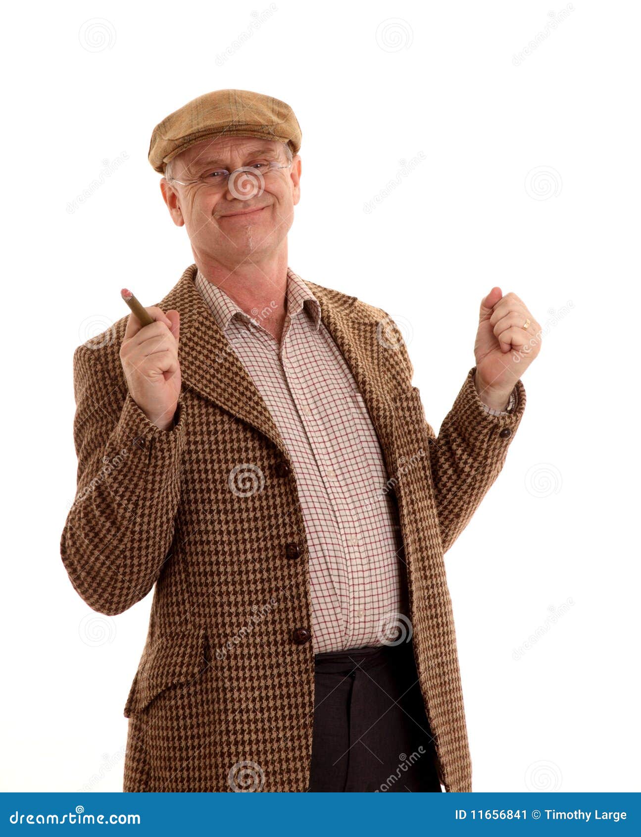 Mature English Countryman Cheering Stock Image - Image of smiling ...