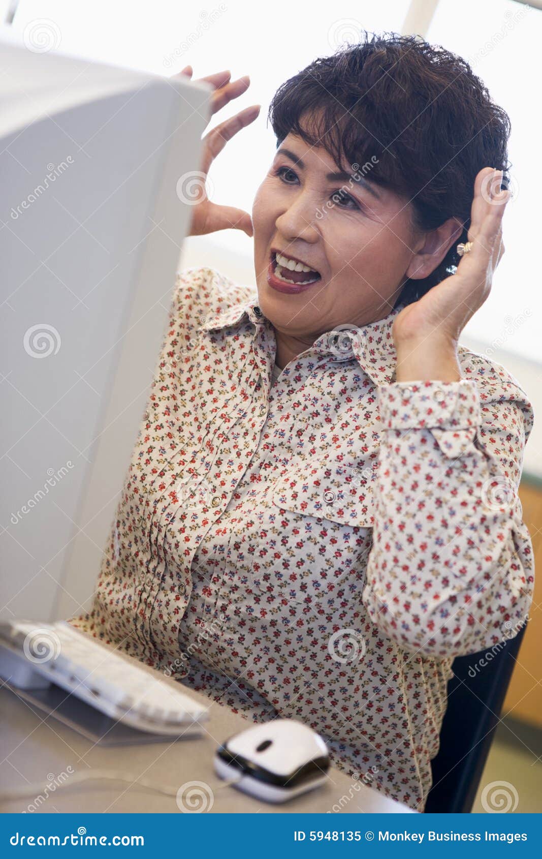 Mature Female Student Expressing Frustration Stock Image - Image of ...