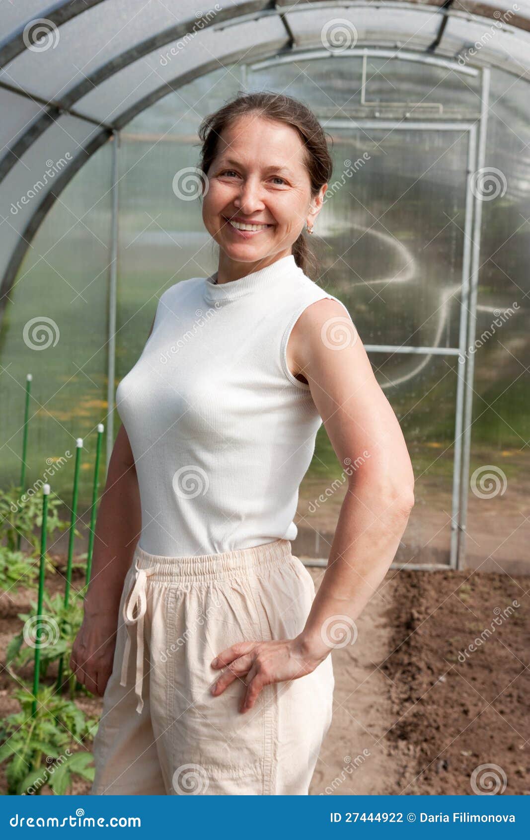 Mature gardener stock photo. Image of building, plant - 27444922