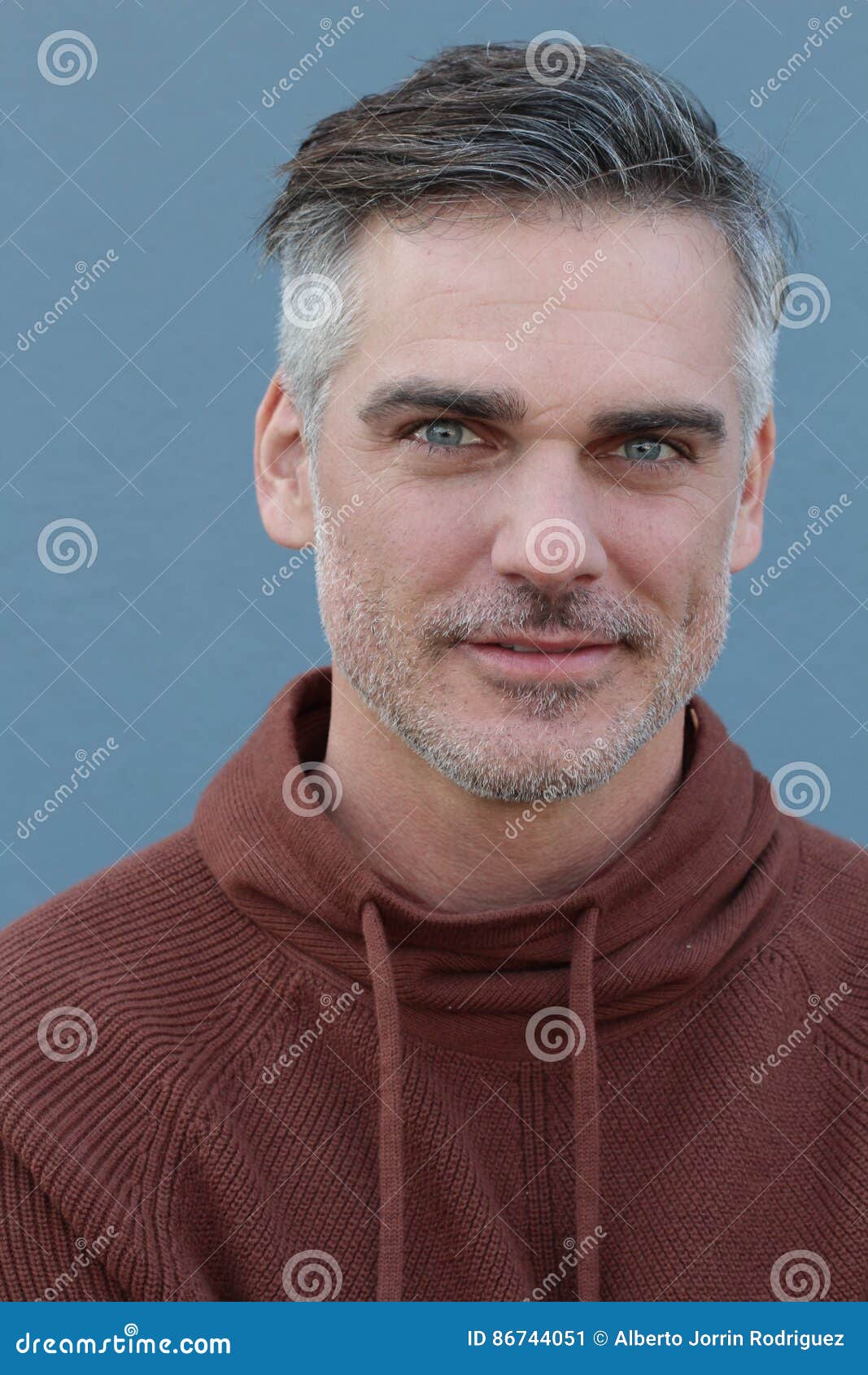 Mature Good Looking Man Smiling Stock Image - Image of grandfather ...