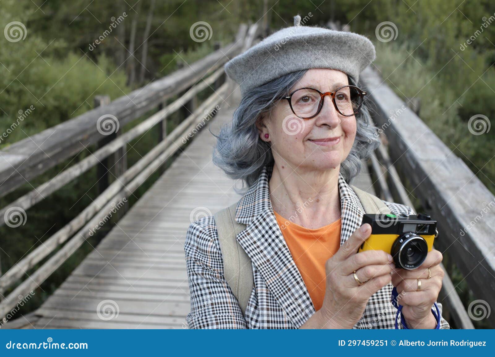 Mature Lady Enjoying Her Favorite Hobby Stock Image - Image of ...