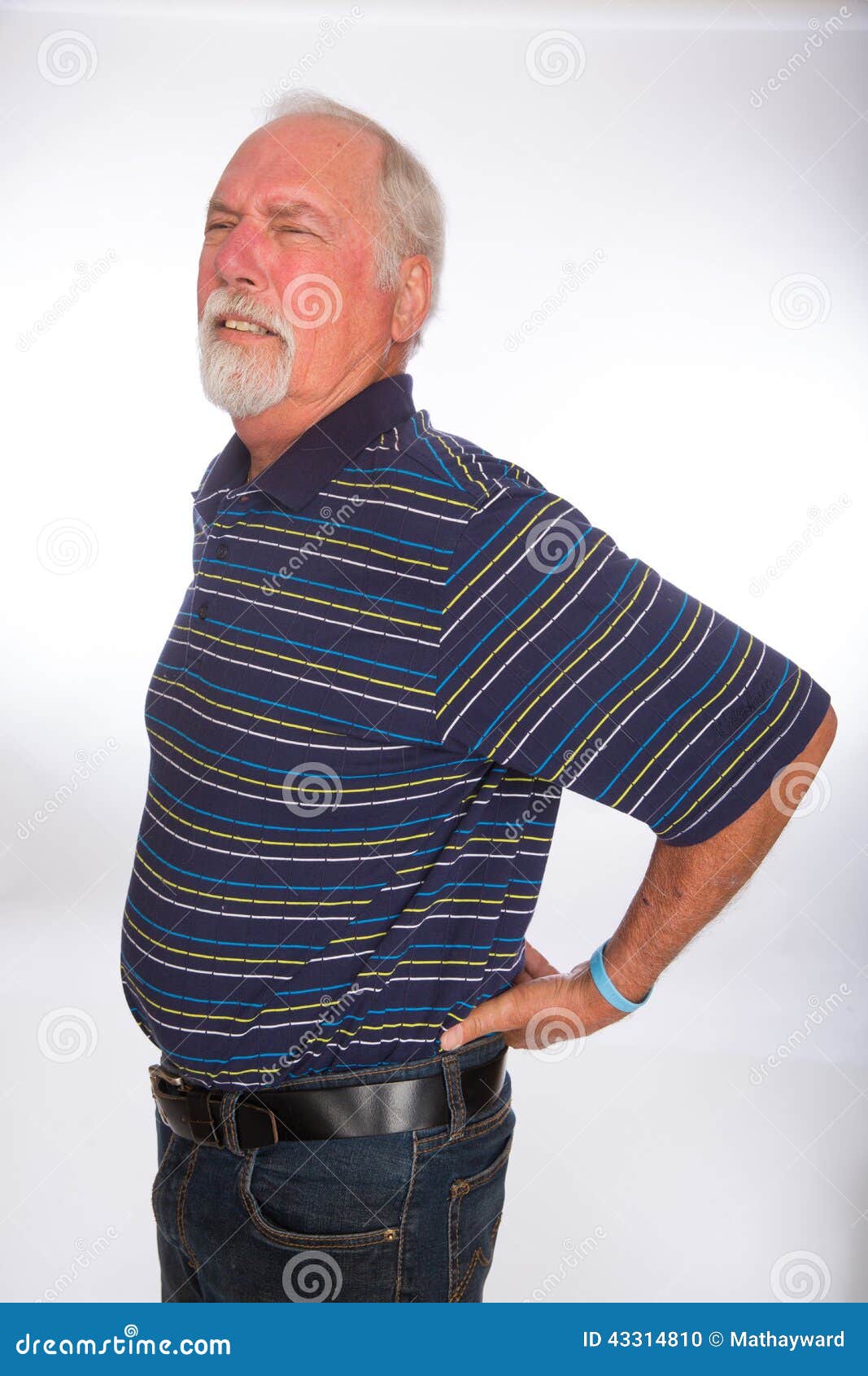 Mature man with back pain stock photo. Image of mature - 43314810