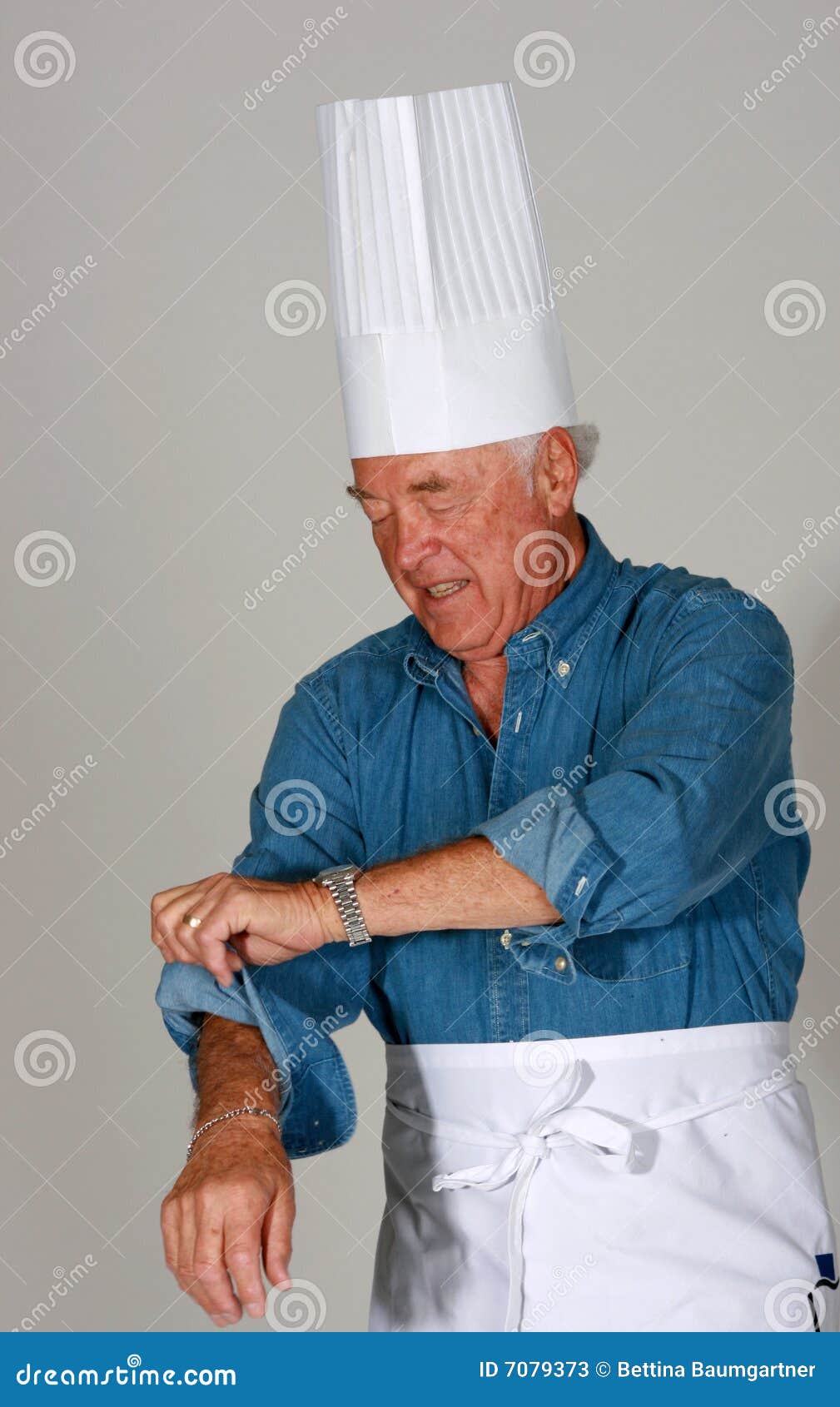 Mature Man with Chef S Hats Stock Image - Image of hair, healthy: 7079373