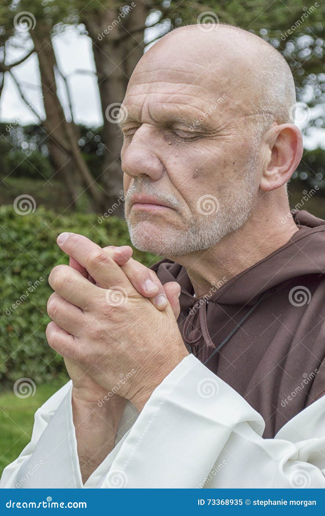 Mature Man Dressed As a Traditional Monk. Stock Image - Image of adult ...