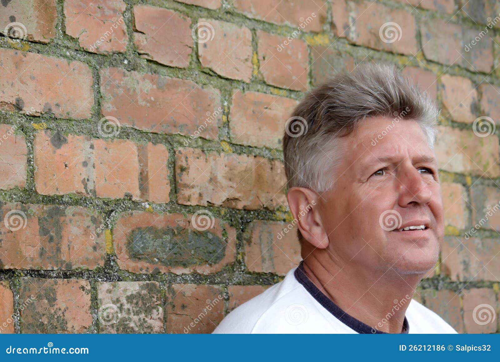 Mature Man Head and Shoulders Stock Photo - Image of senior, head: 26212186