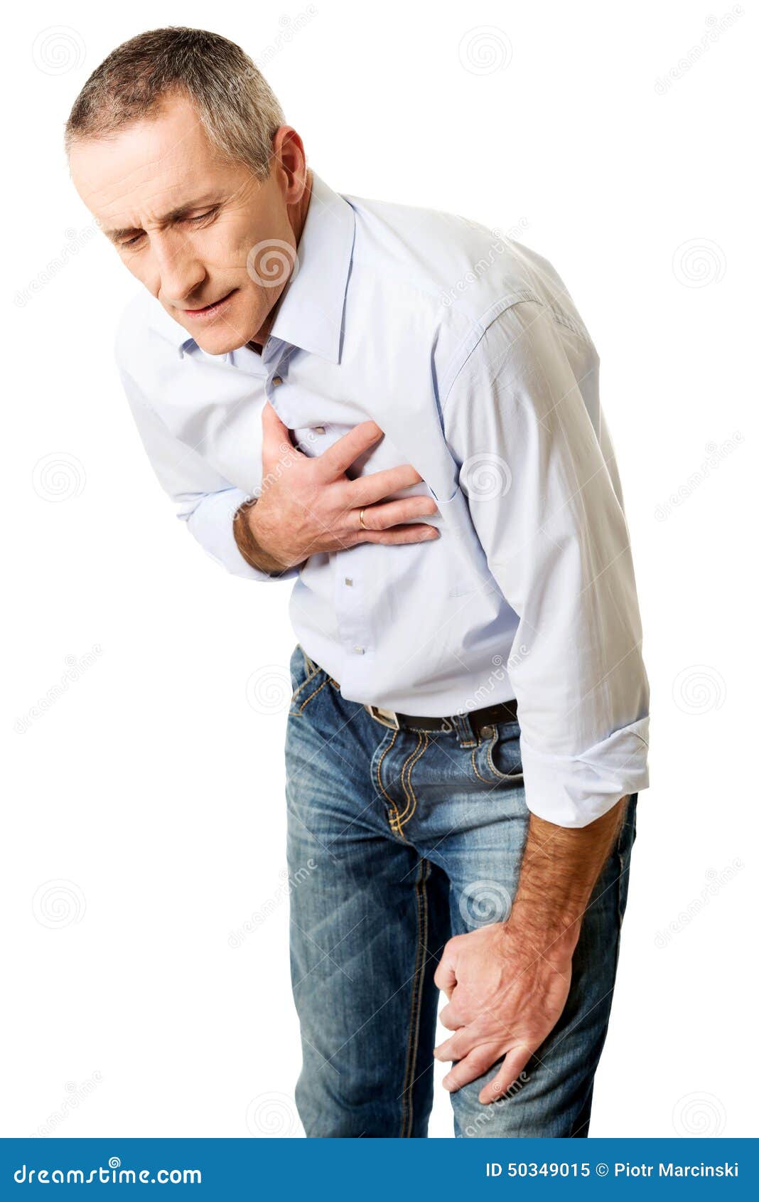 Mature Man with Heart Disease Stock Image - Image of ache, chest: 50349015