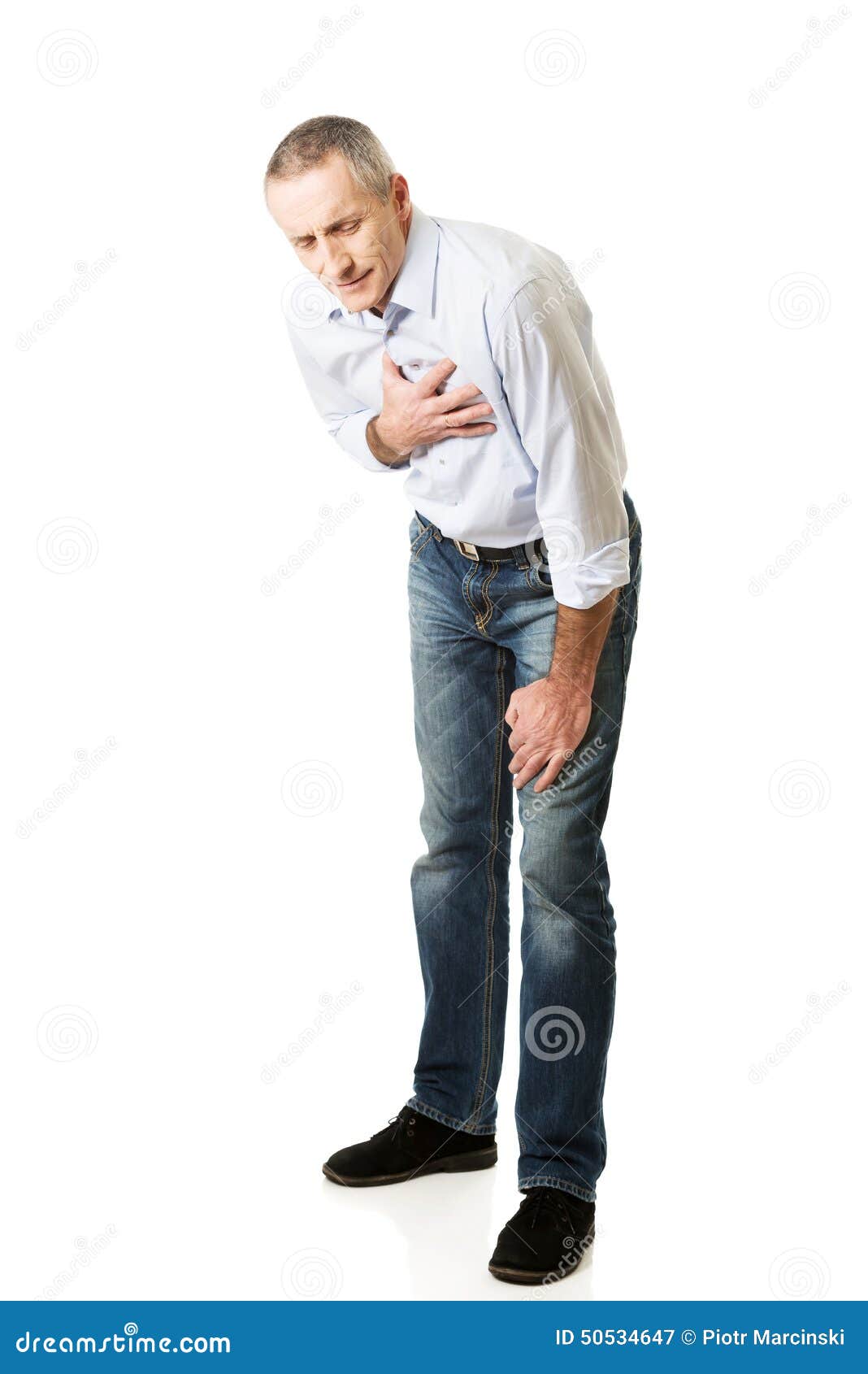 Mature Man with Heart Disease Stock Image - Image of condition ...