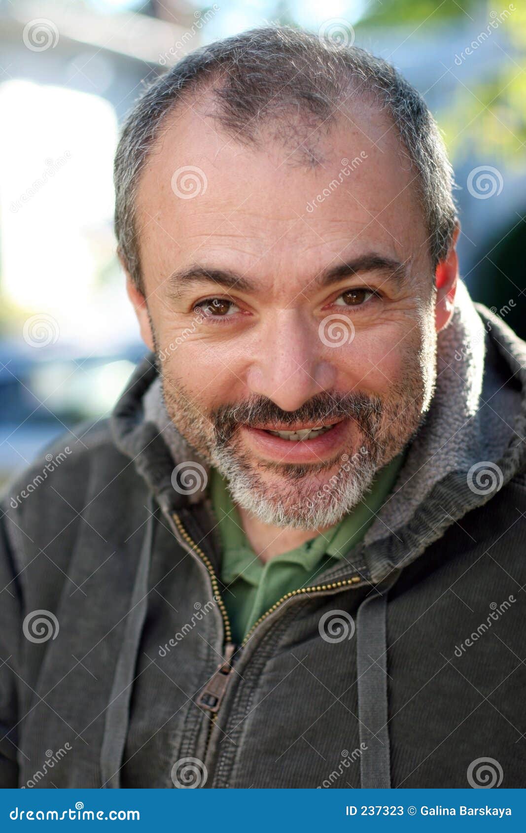 Mature man smiling stock image. Image of guys, gray, casual - 237323