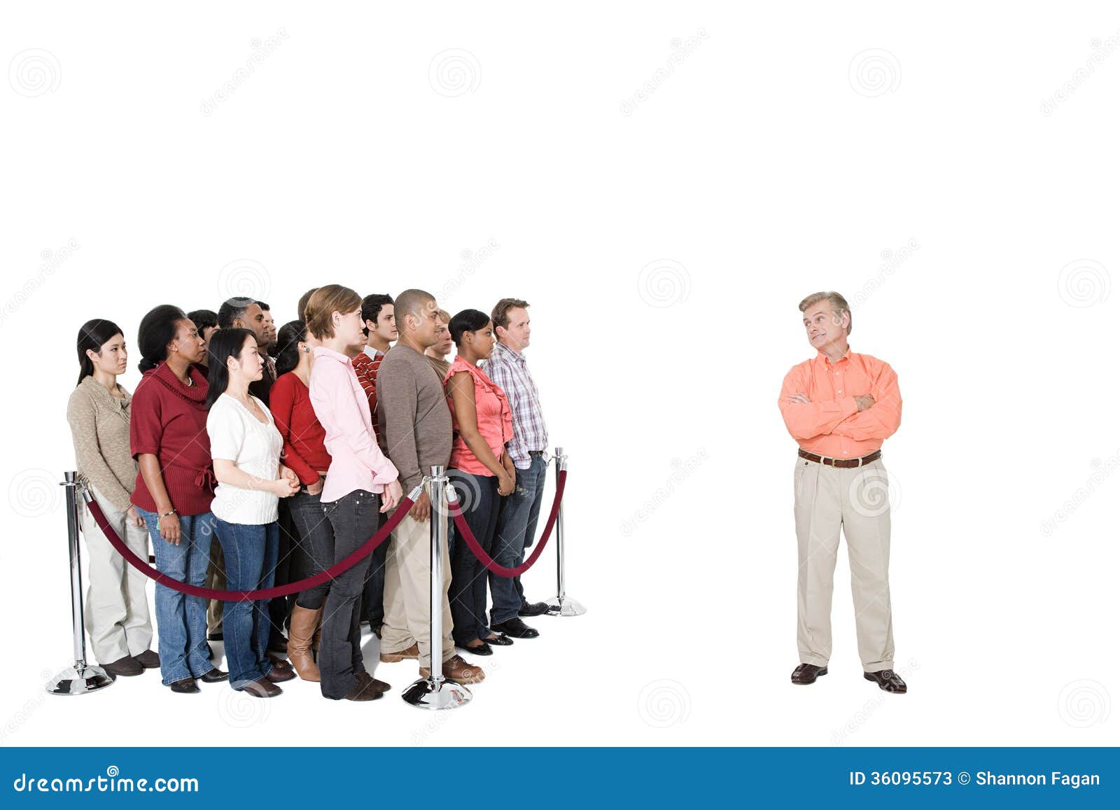 A Mature Man Standing Out from the Crowd Stock Image - Image of 3035 ...