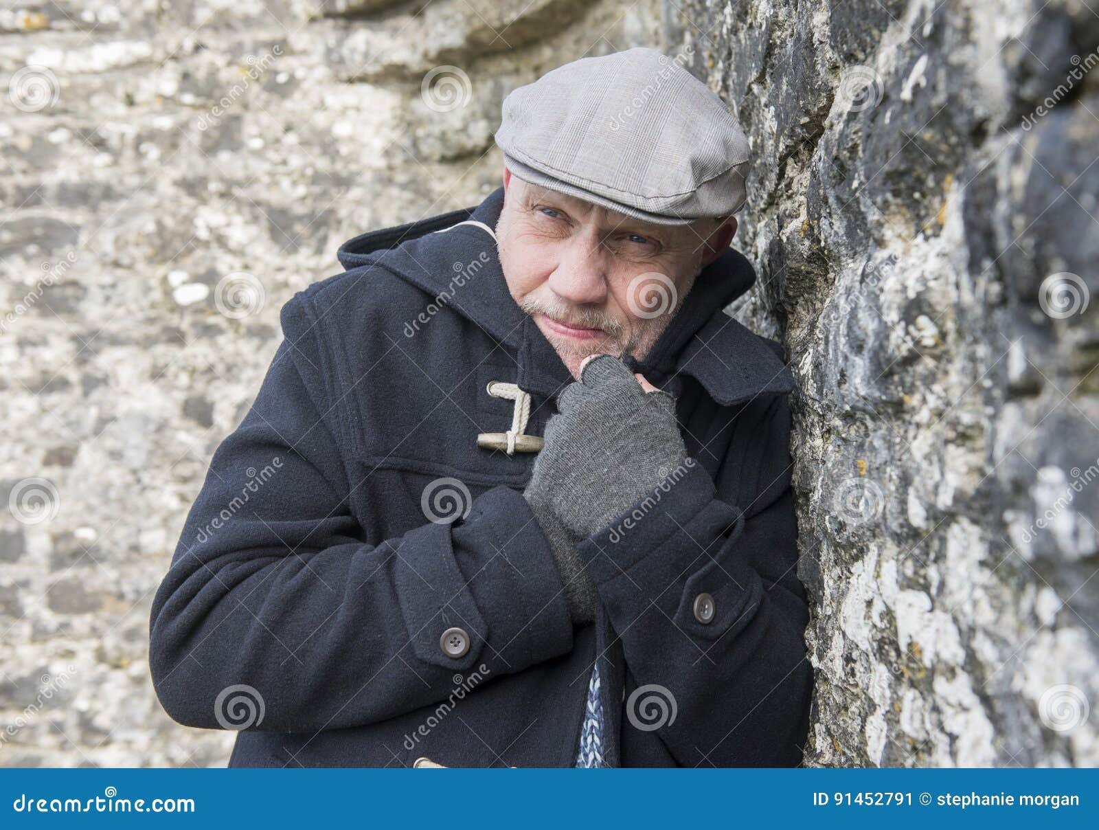 Mature Man Taking Shelter Wind Stock Photos - Free & Royalty-Free Stock ...