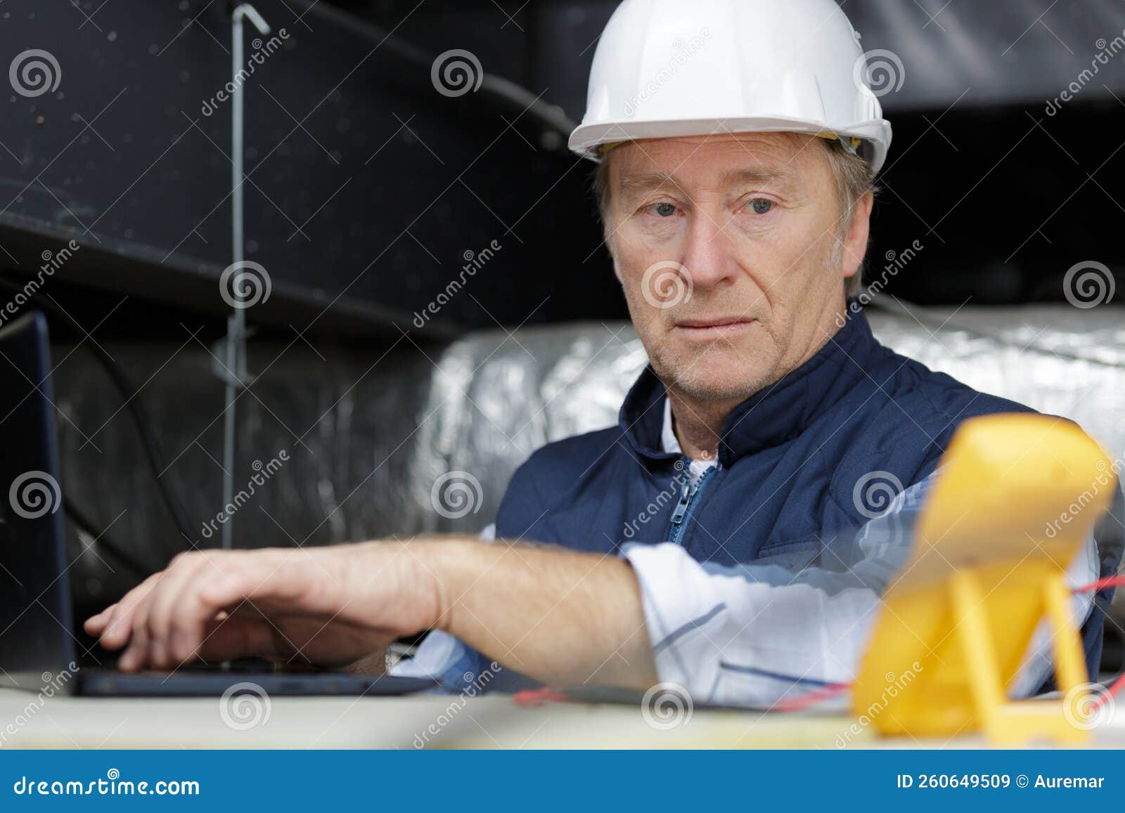 Mature Man Testing Socket with Multimeter Stock Image - Image of outlet ...