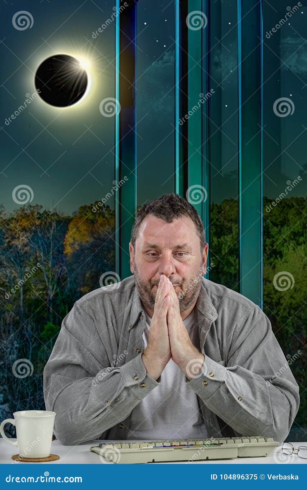 Man is Feeling Trouble of Solar Eclipse Stock Image - Image of prayer ... Man is Feeling Trouble of Solar Eclipse Stock Image - Image of prayer ...