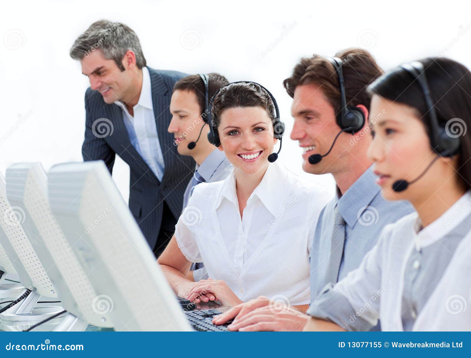 Mature Manager Checking His Employee S Work Stock Image - Image of ...