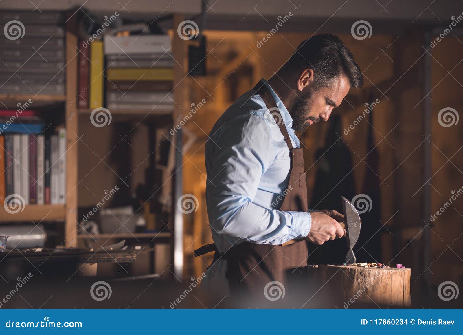Mature master at work stock photo. Image of hobby, creative - 117860234
