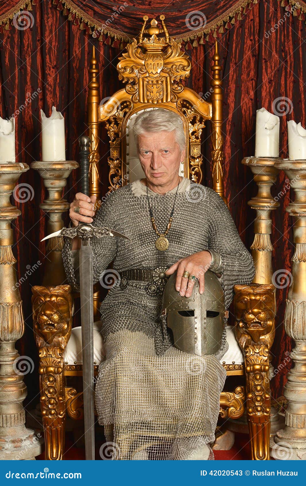 Mature Medieval knight stock image. Image of history - 42020543