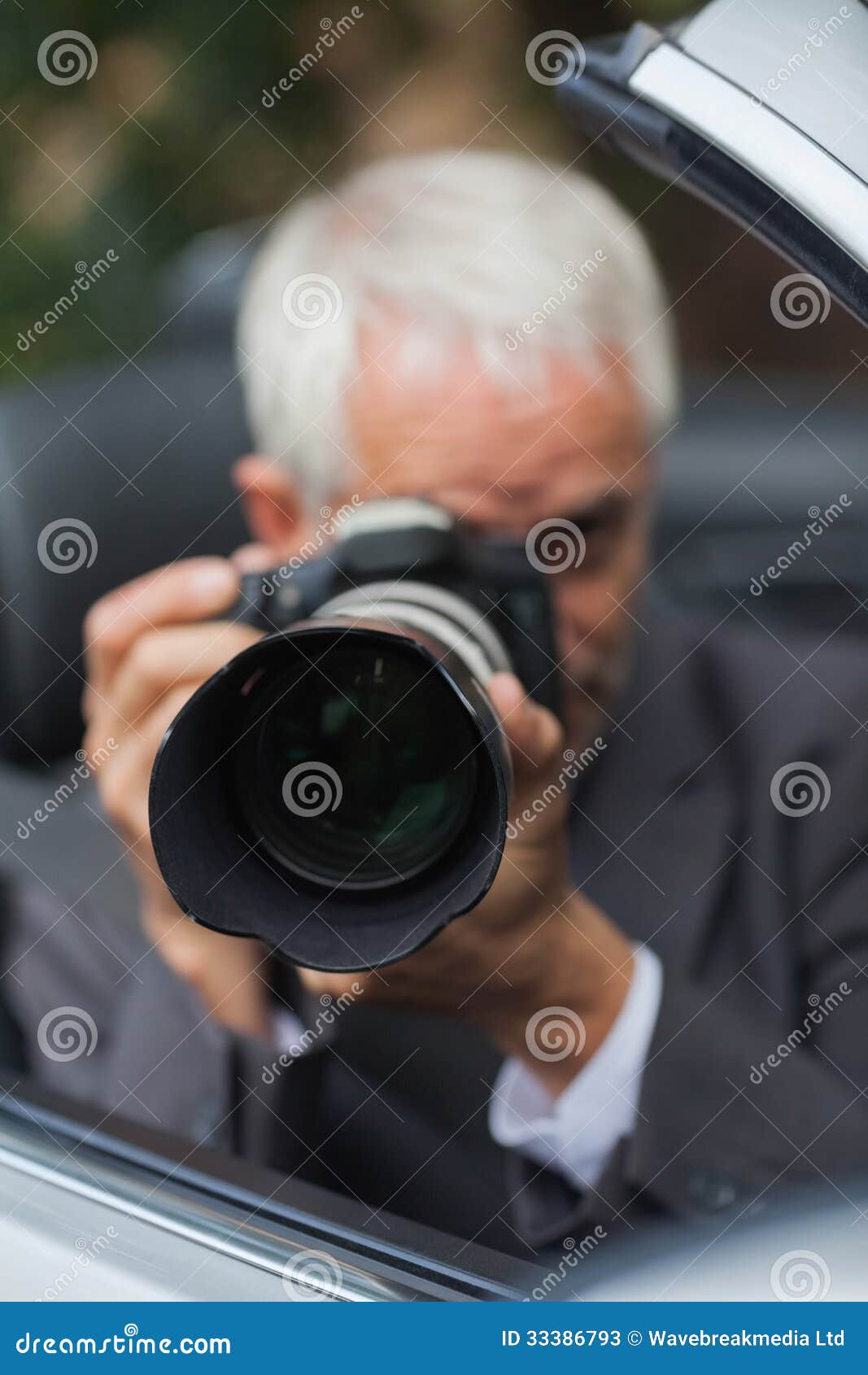 Mature Paparazzi Taking Picture Stock Image - Image of digital, summer ...