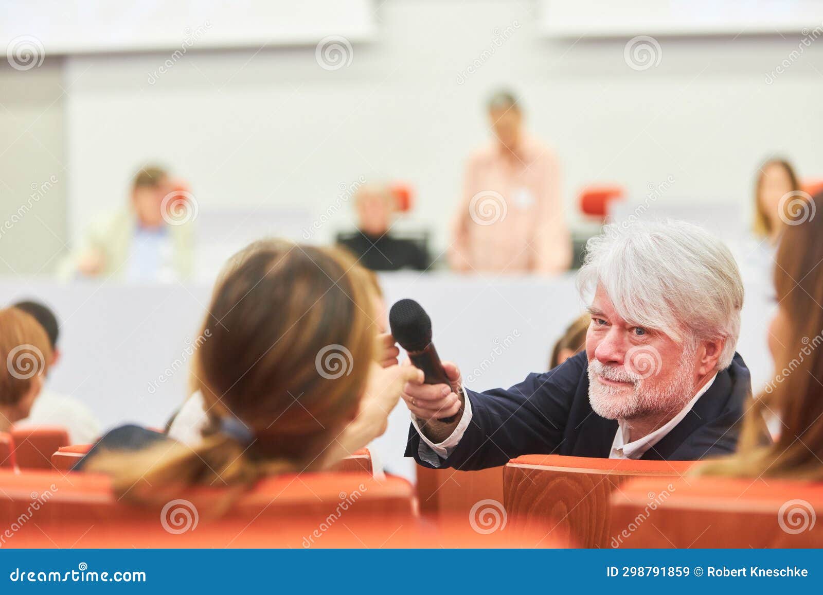 Speaker Asking Audience during Event in Convention Center Stock Image ... Speaker Asking Audience during Event in Convention Center Stock Image ...