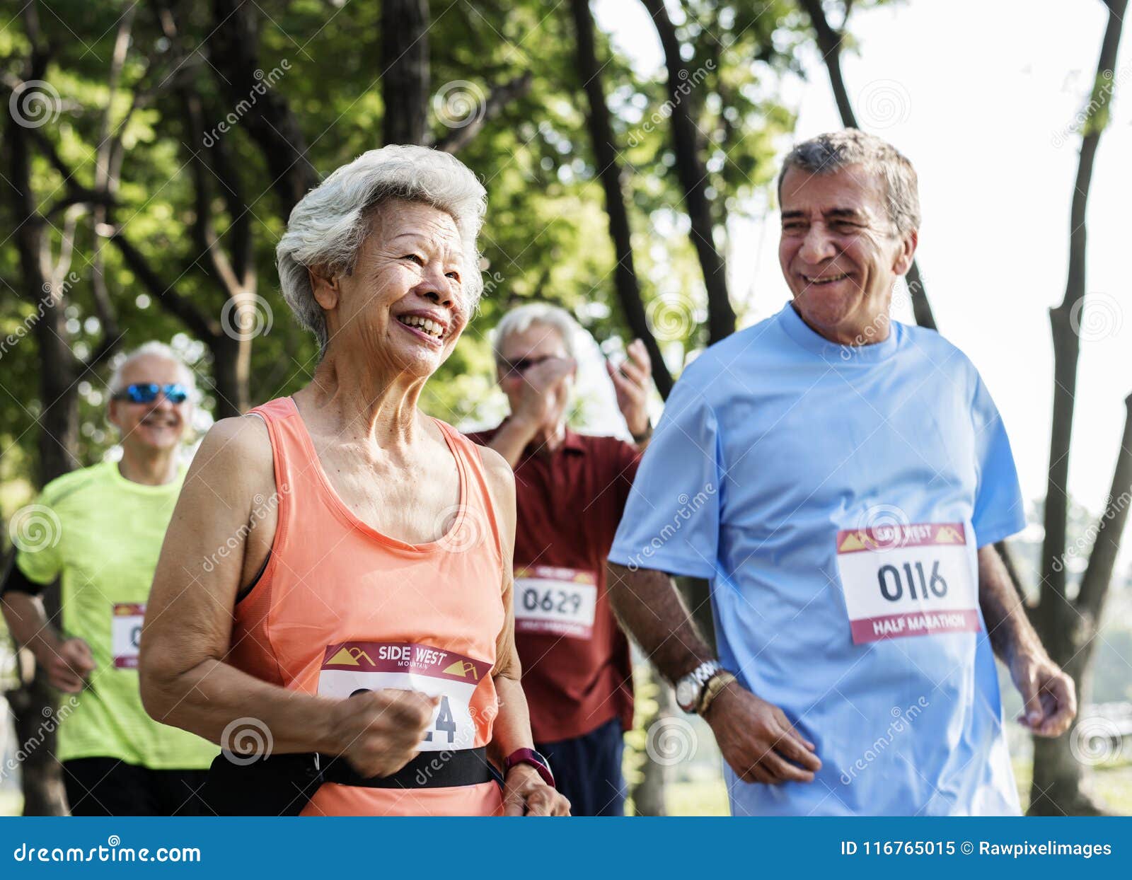 Mature Runners Running in a Race Editorial Image - Image of challenge ...