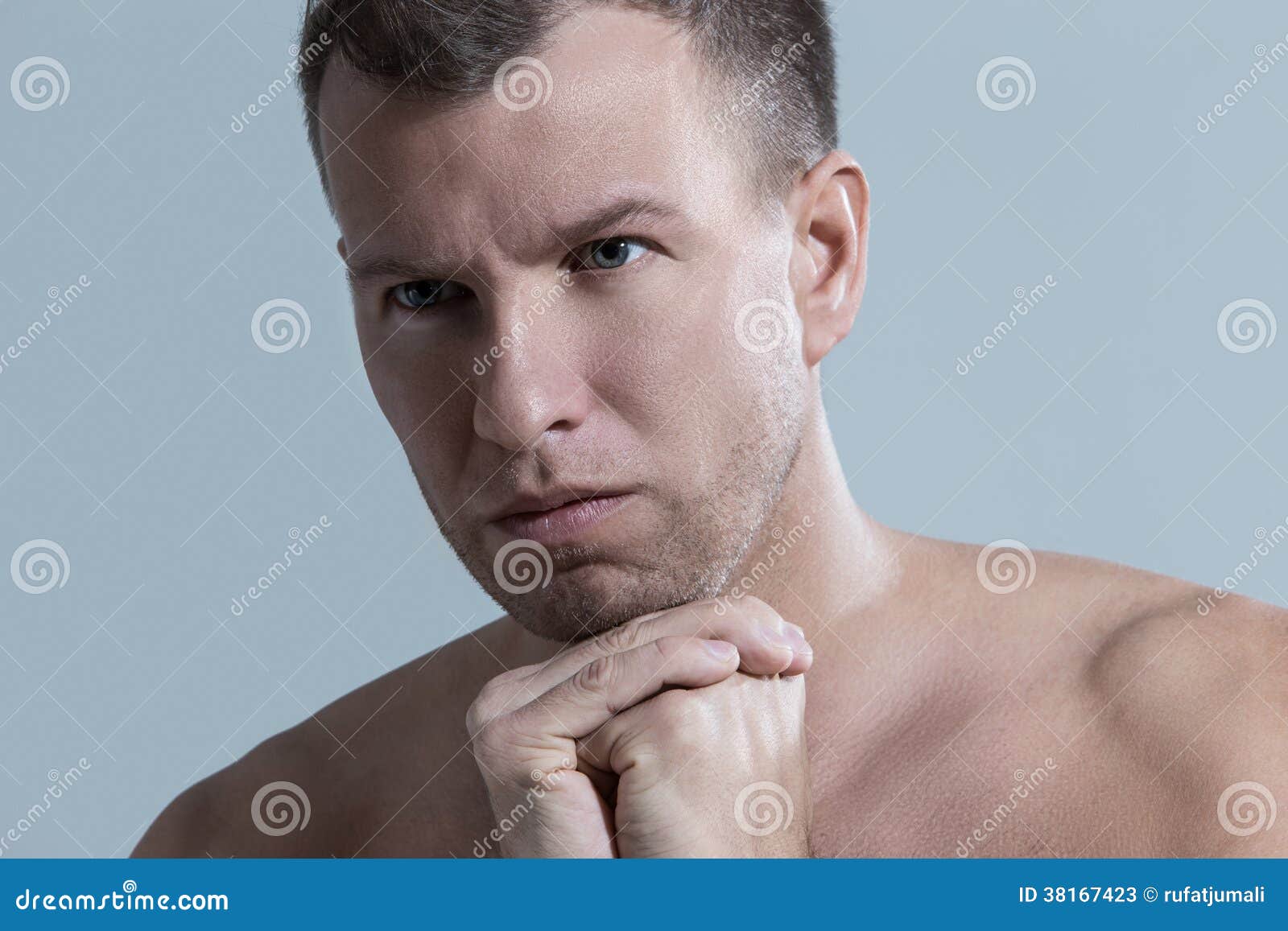 Mature, serious man stock image. Image of nose, looking - 38167423