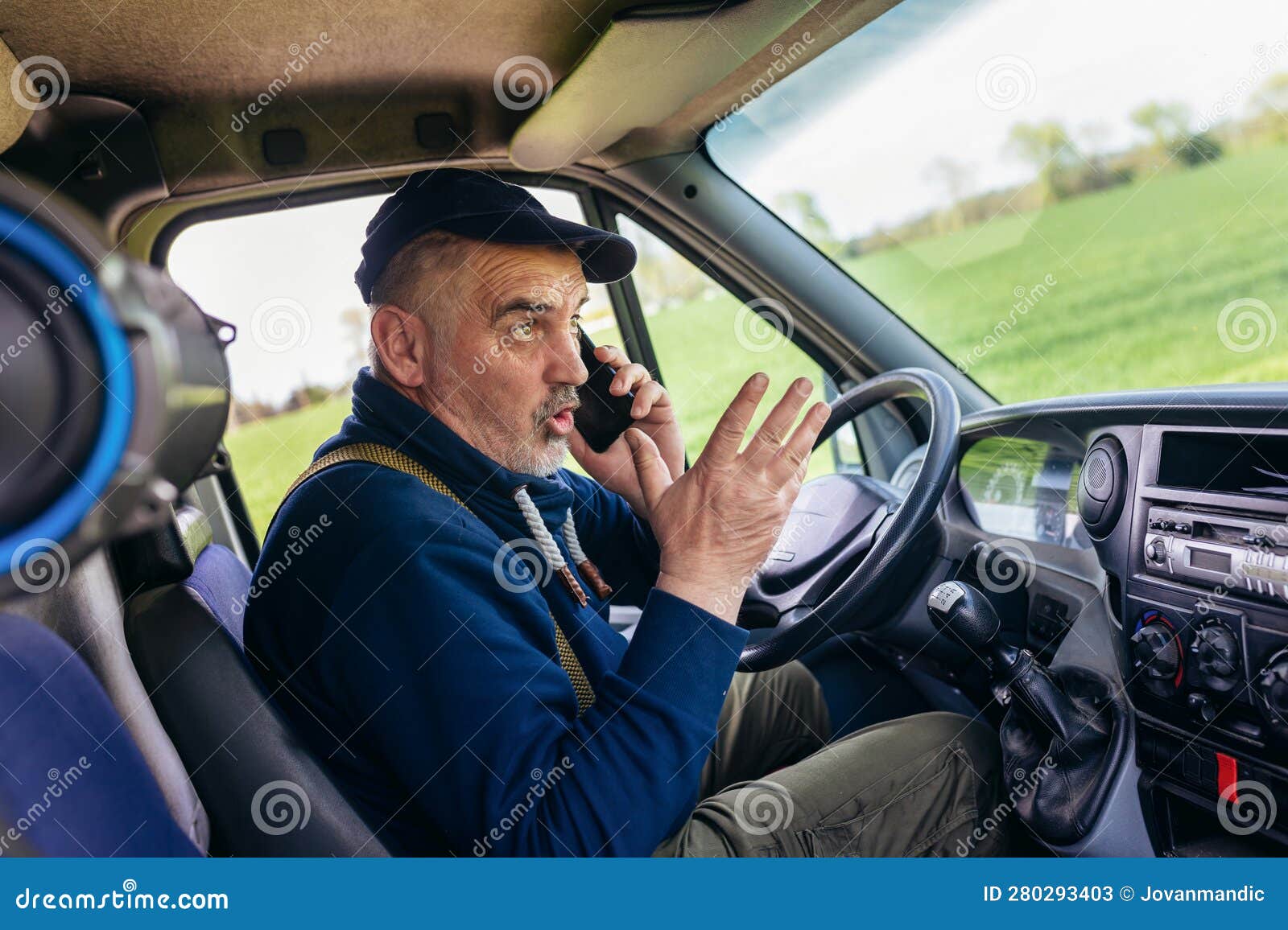 Truck Driver Using Mobile Phone while Driving Transport Vehicle Stock ... Truck Driver Using Mobile Phone while Driving Transport Vehicle Stock ...
