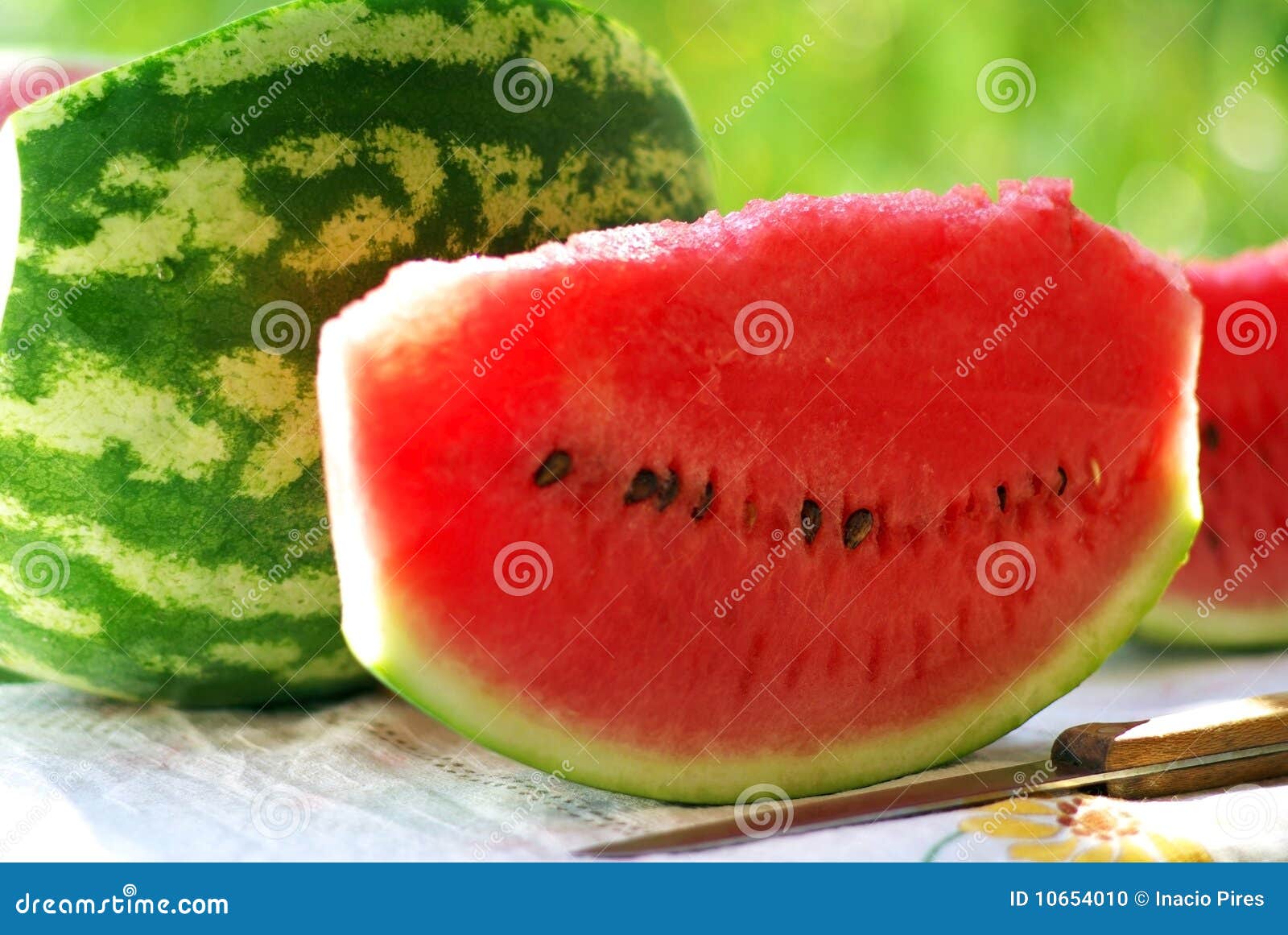 Mature Watermelon. stock photo. Image of striped, summer - 10654010