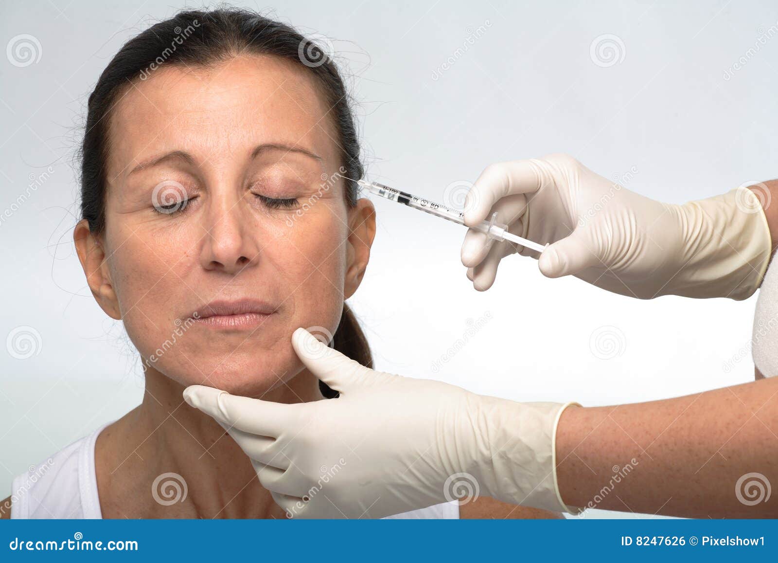 Mature woman BOTOXÂ® stock photo. Image of fresh, doctor - 8247626