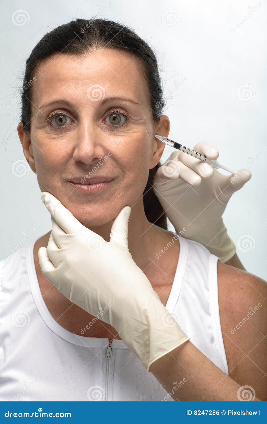 Mature woman botox stock photo. Image of cosmetic, hispanic - 8247286