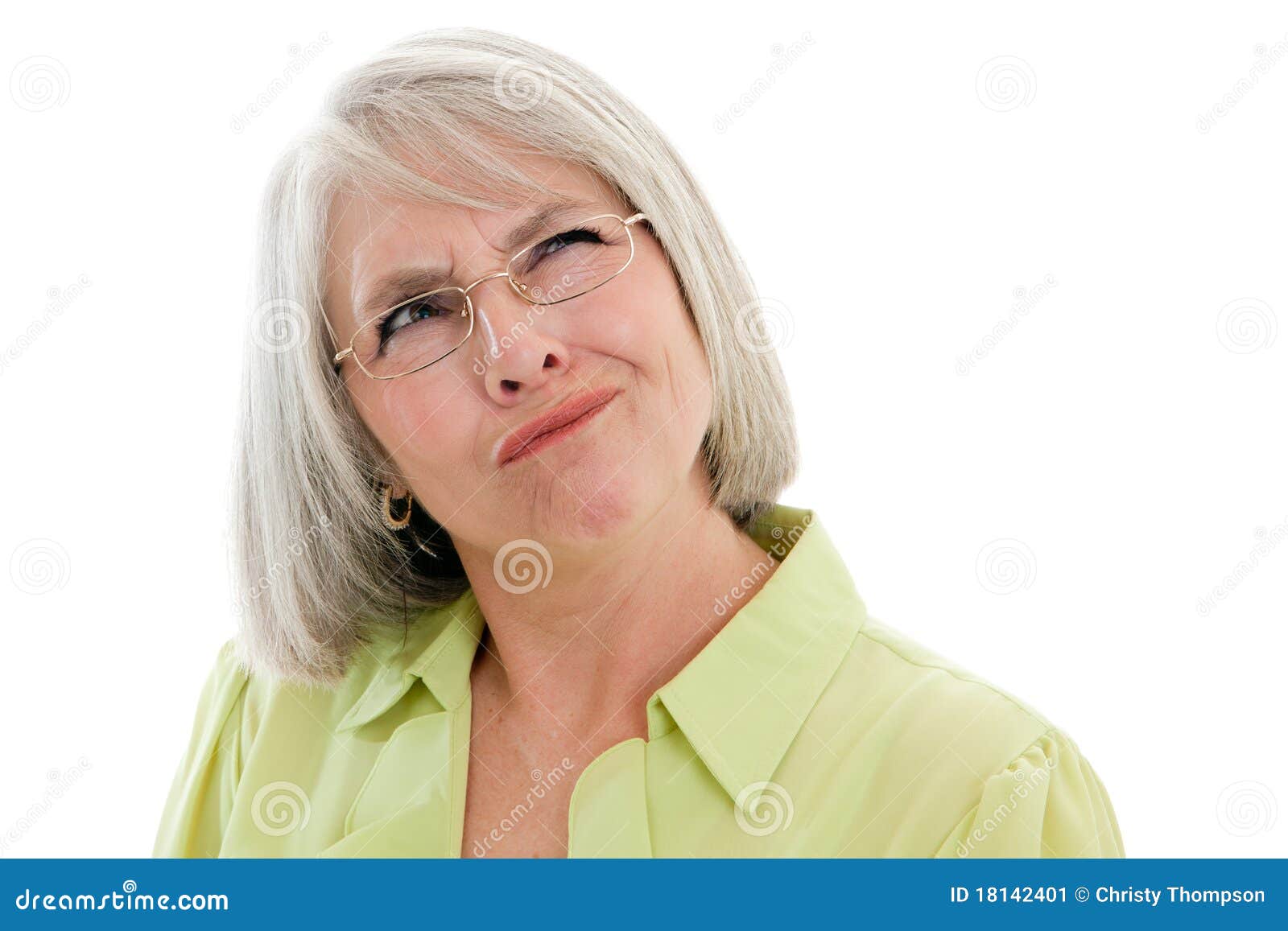 Mature woman confused stock image. Image of confused - 18142401