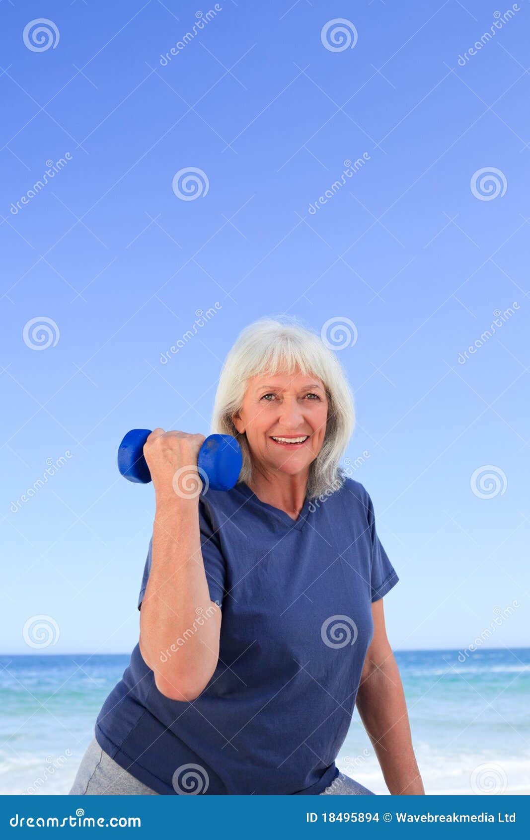 Mature Woman Doing Her Exercises Stock Photo - Image of senior, retired ...