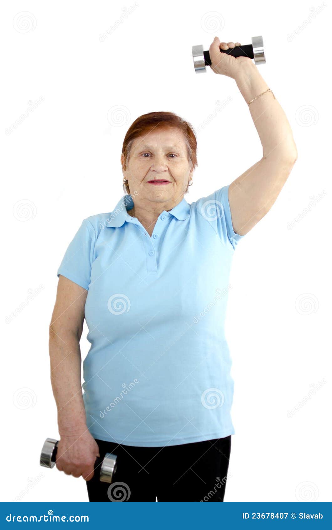 Mature Woman Doing a Workout Stock Image - Image of caucasian, person ...