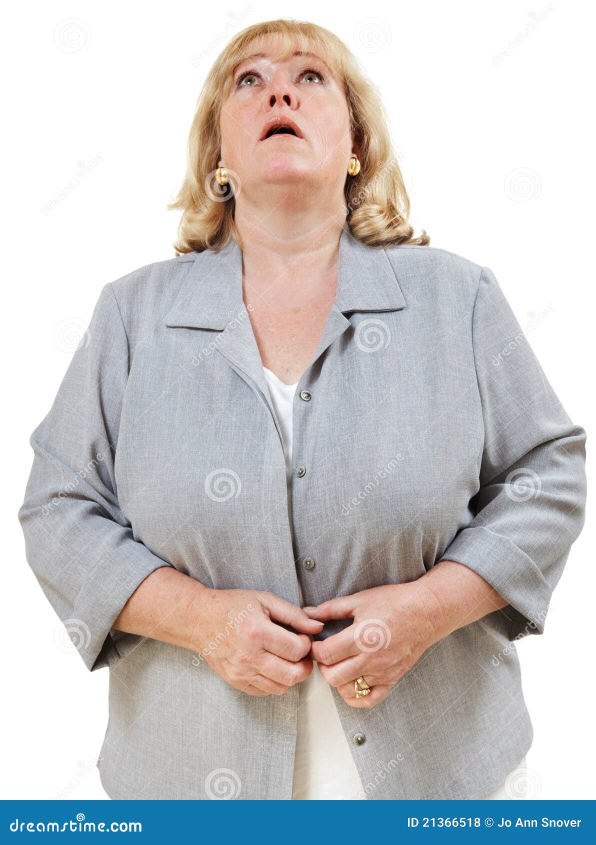 Mature woman lookup up stock photo. Image of searching - 21366518