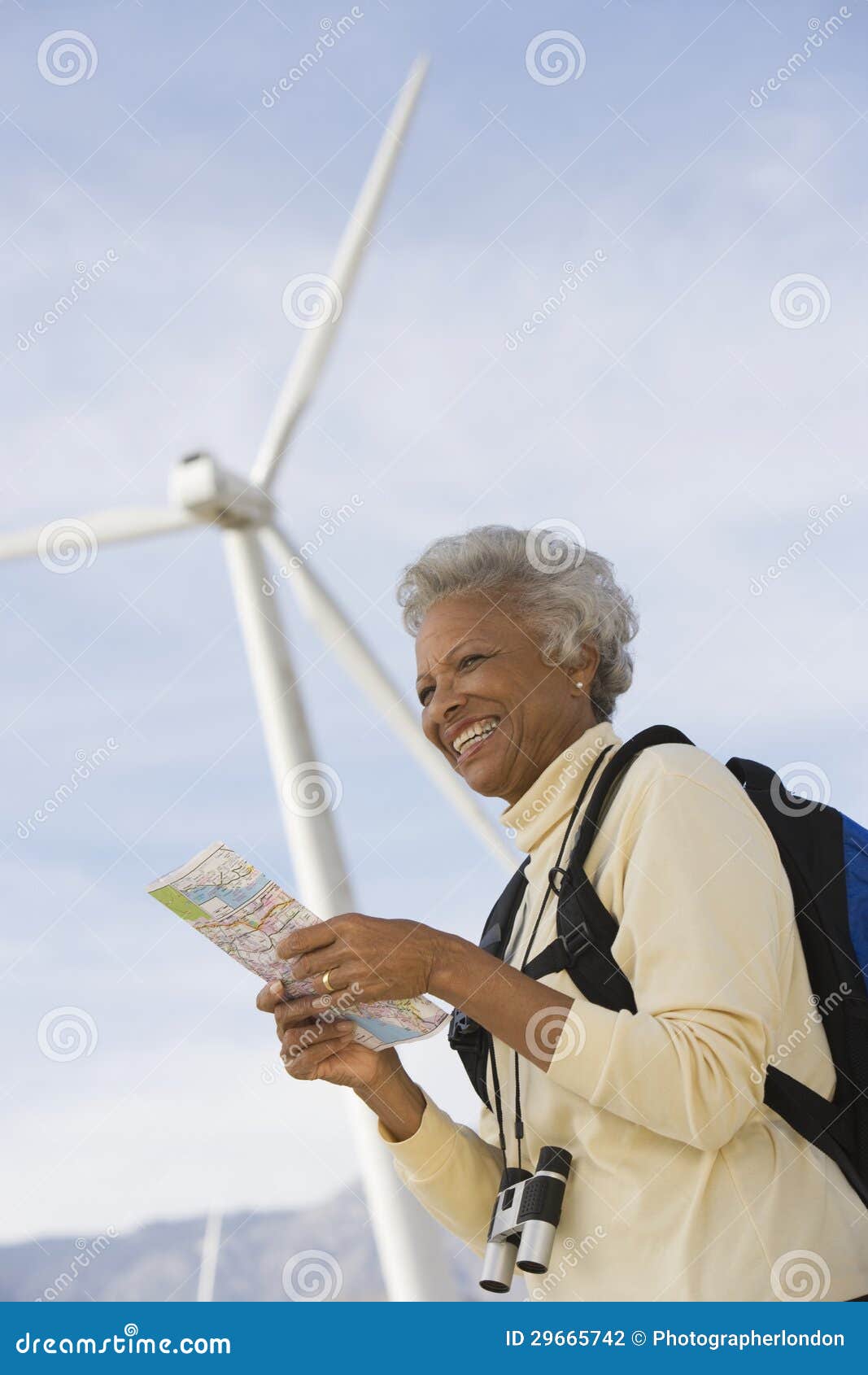 Mature Woman Map Wind Farm Stock Photos - Free & Royalty-Free Stock ...