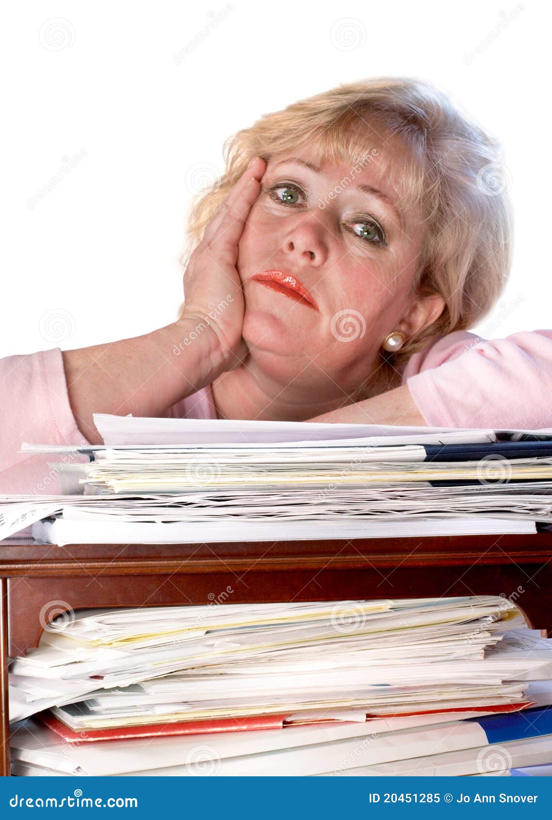 Mature woman very glum stock image. Image of older, folders - 20451285