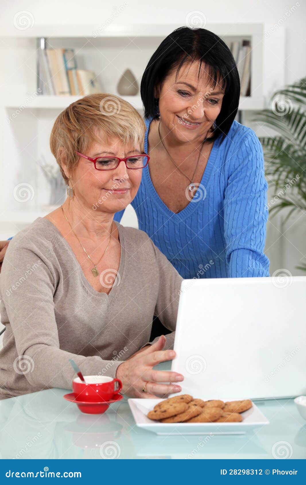 Mature Women with a Notebook Stock Photo - Image of aged, lady: 28298312