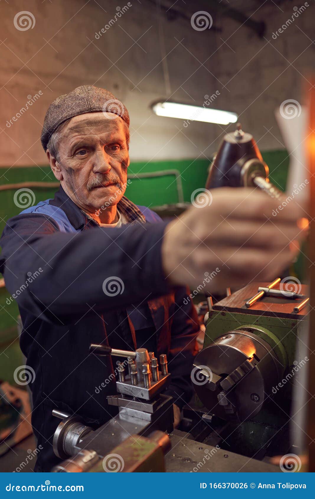 Worker Working in the Plant Stock Photo - Image of mechanic, welder ...