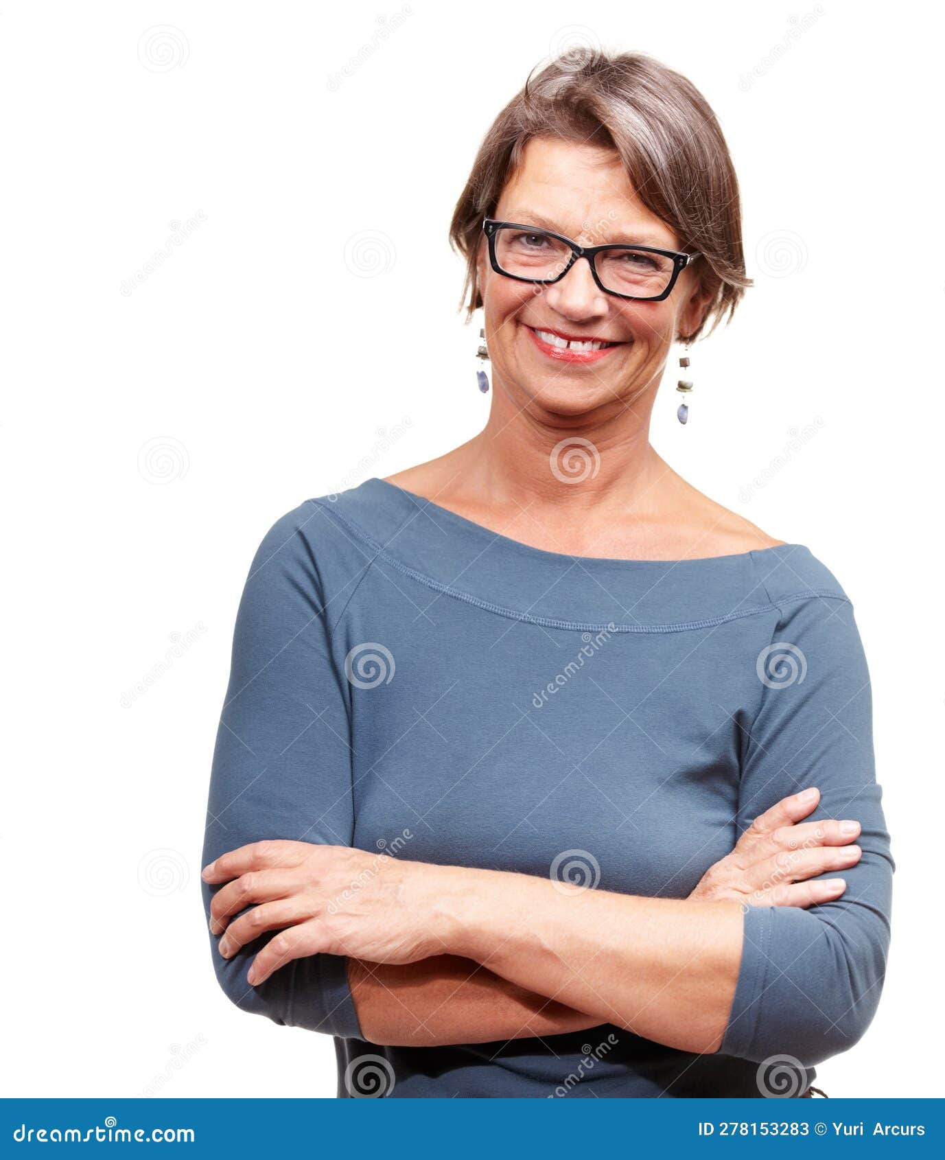 Maturity and Confidence. Studio Shot of a Mature Woman Isolated on ...