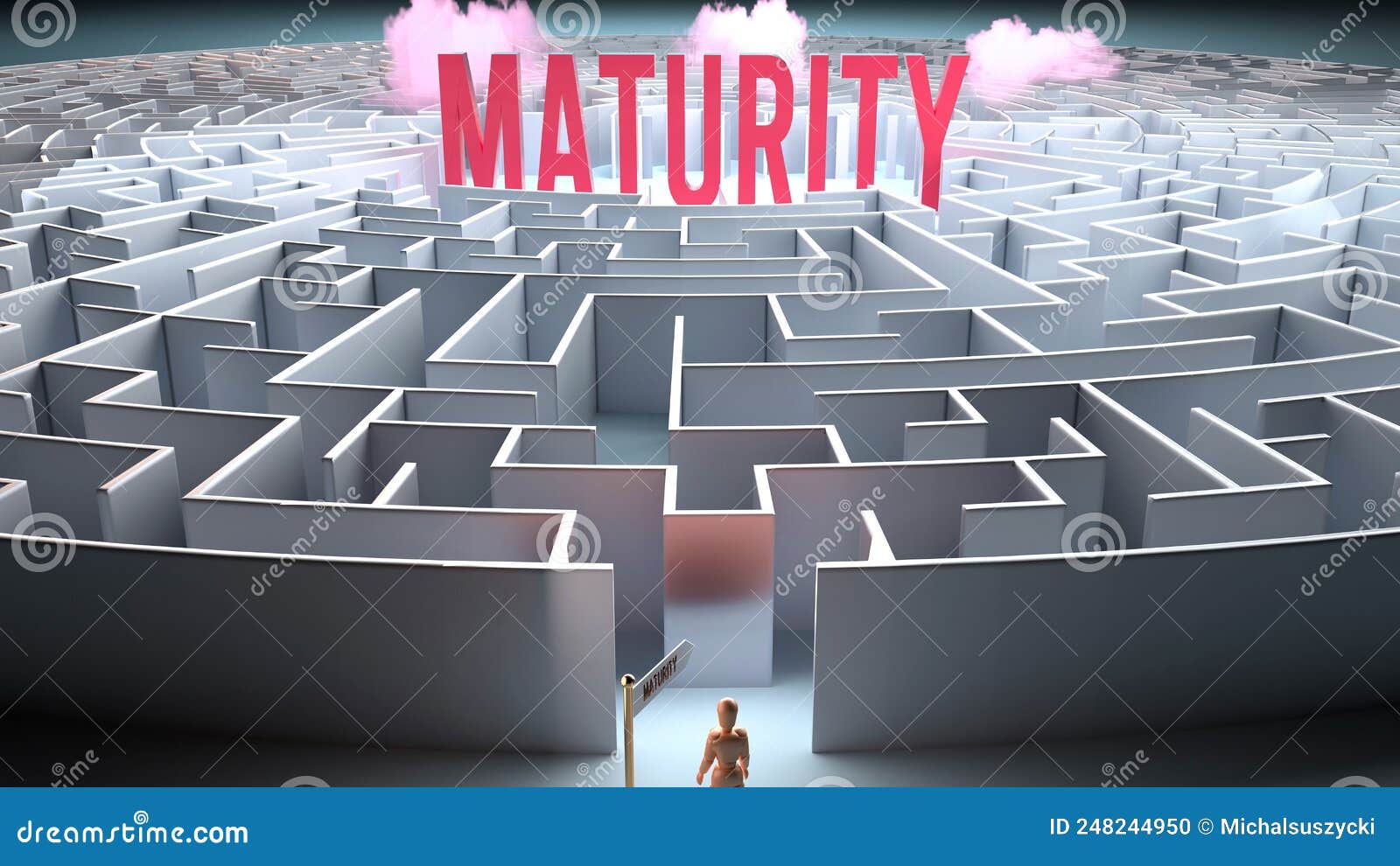 Maturity and a Complicated Path To it Stock Illustration - Illustration ...